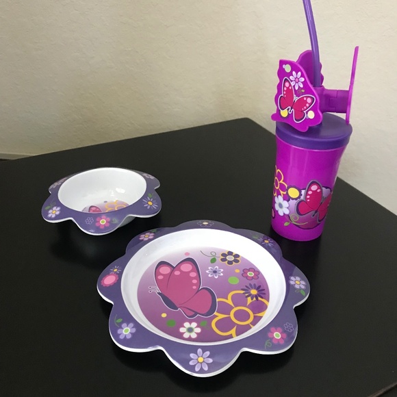 Trudeau | Other | Butterfly 3pc Plate Setting | Poshmark